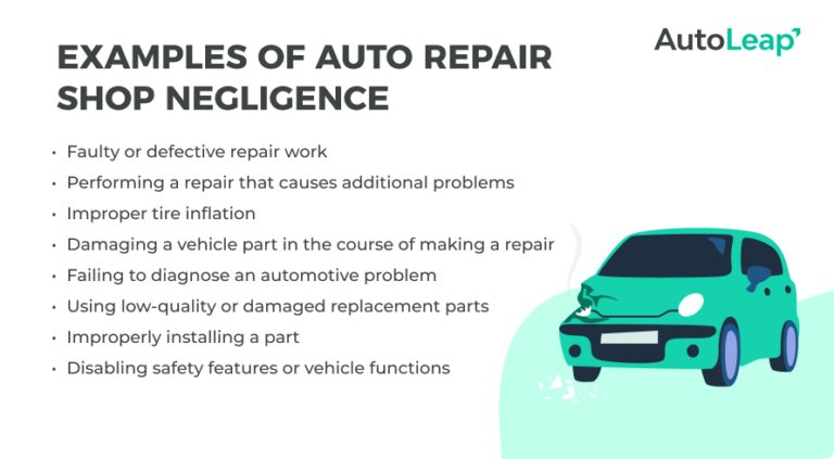 Can Auto Repair Shops Be Held Liable for Damages from Repairs?