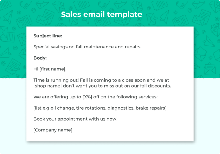 Free Email Templates for Automotive Repair Shops