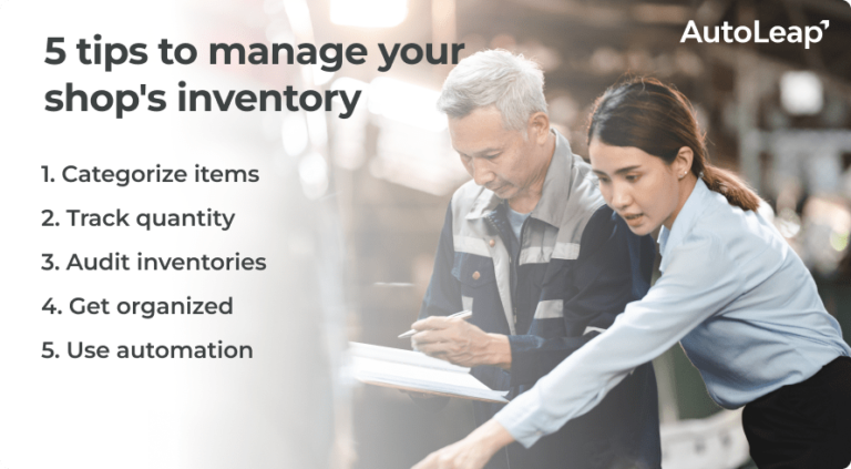 5 Tips for Effective Auto Repair Shop Inventory Management