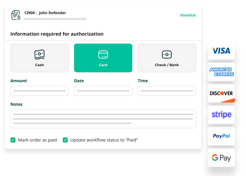 Auto Repair Shop Invoice Software