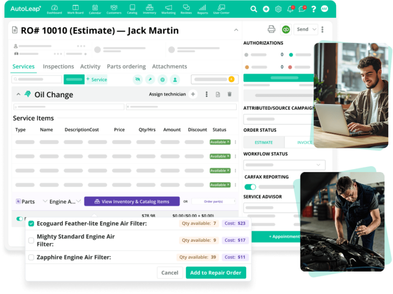 Auto Mechanic Shop Management Software